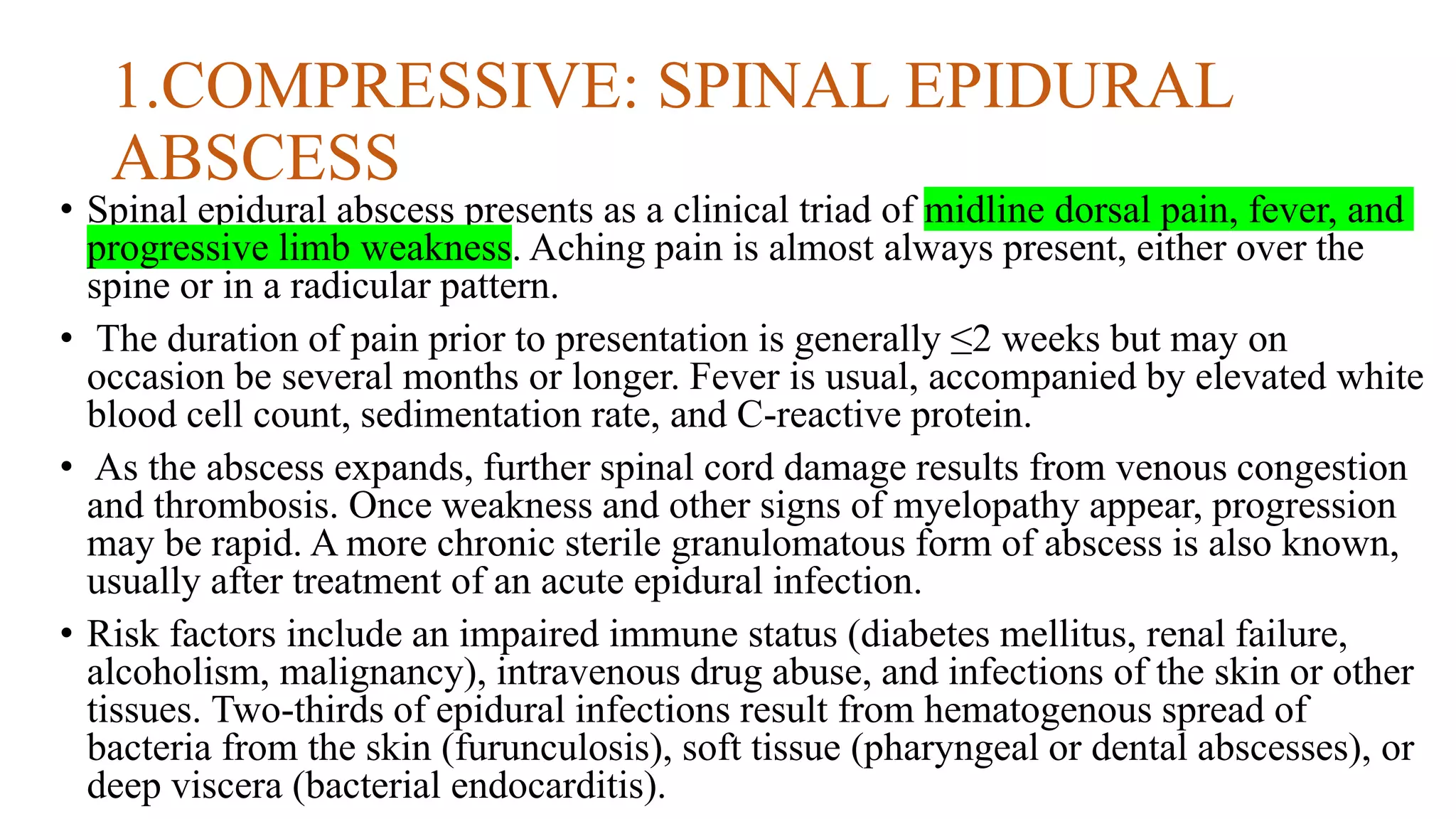Non Traumatic Spinal cord injuries | PPTX