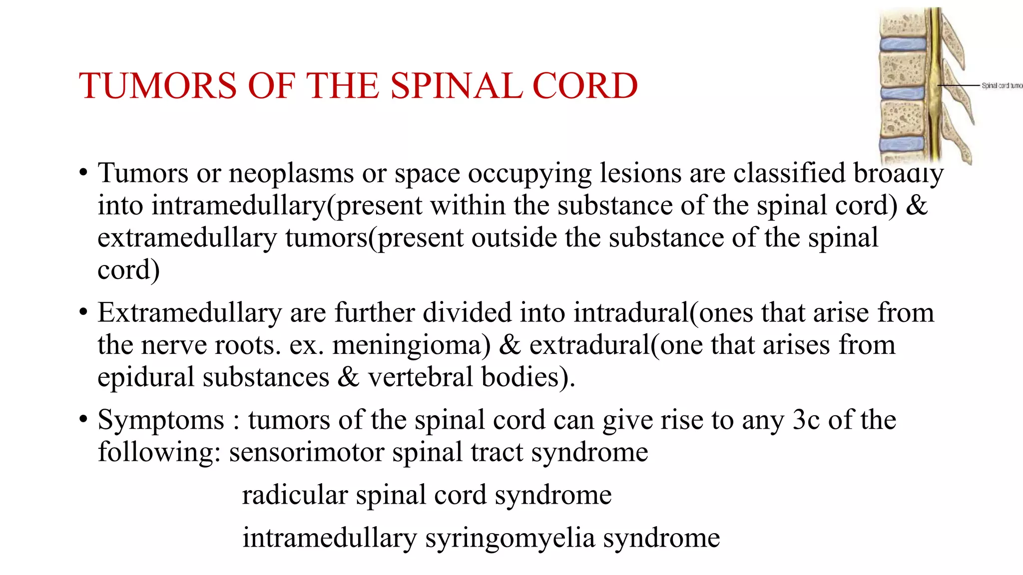 Non Traumatic Spinal cord injuries | PPTX