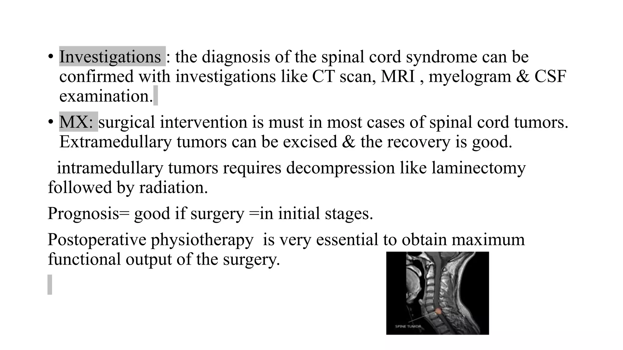Non Traumatic Spinal cord injuries | PPTX