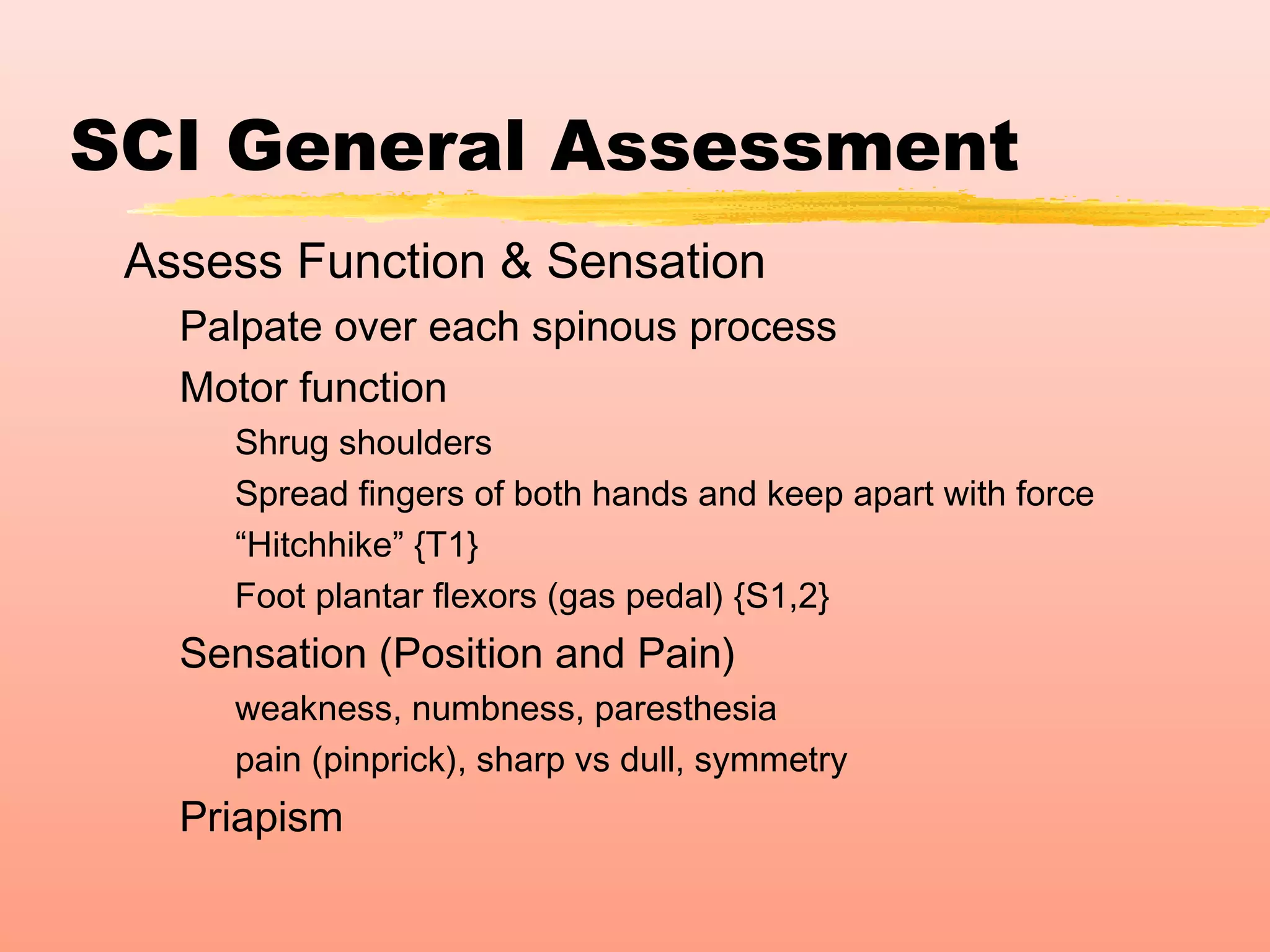 Spinal cord injury | PPT