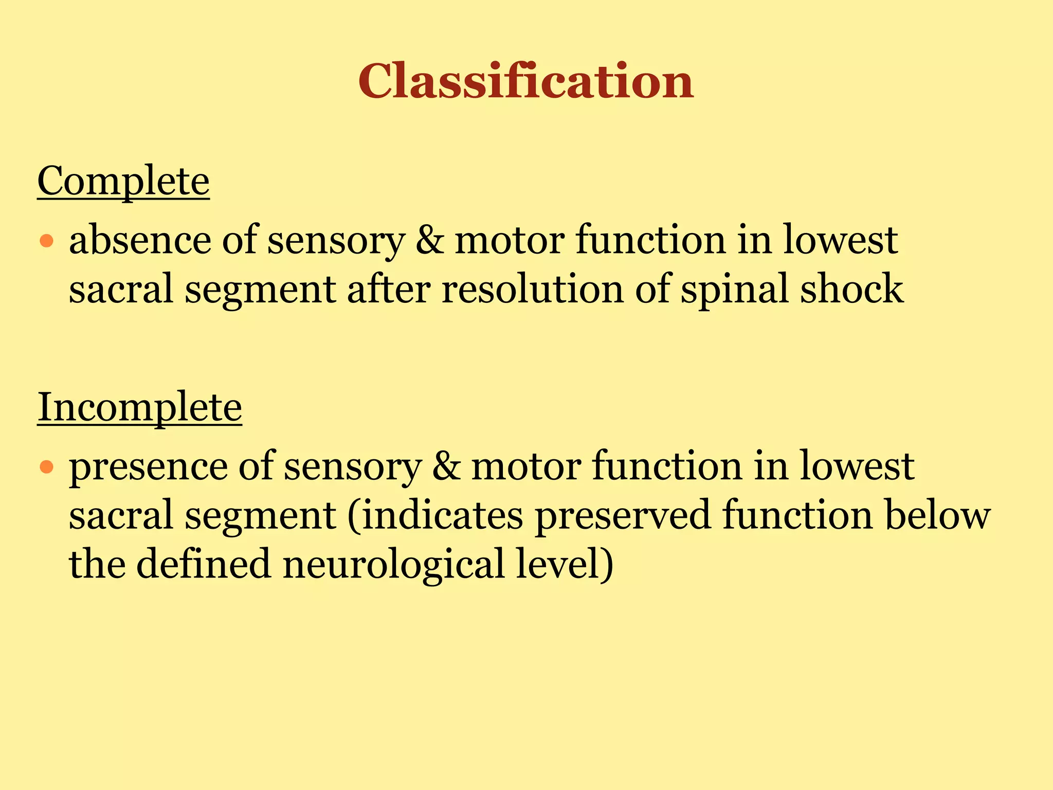 Spinal cord injury | PPTX