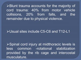 Spinal cord injury | PPTX