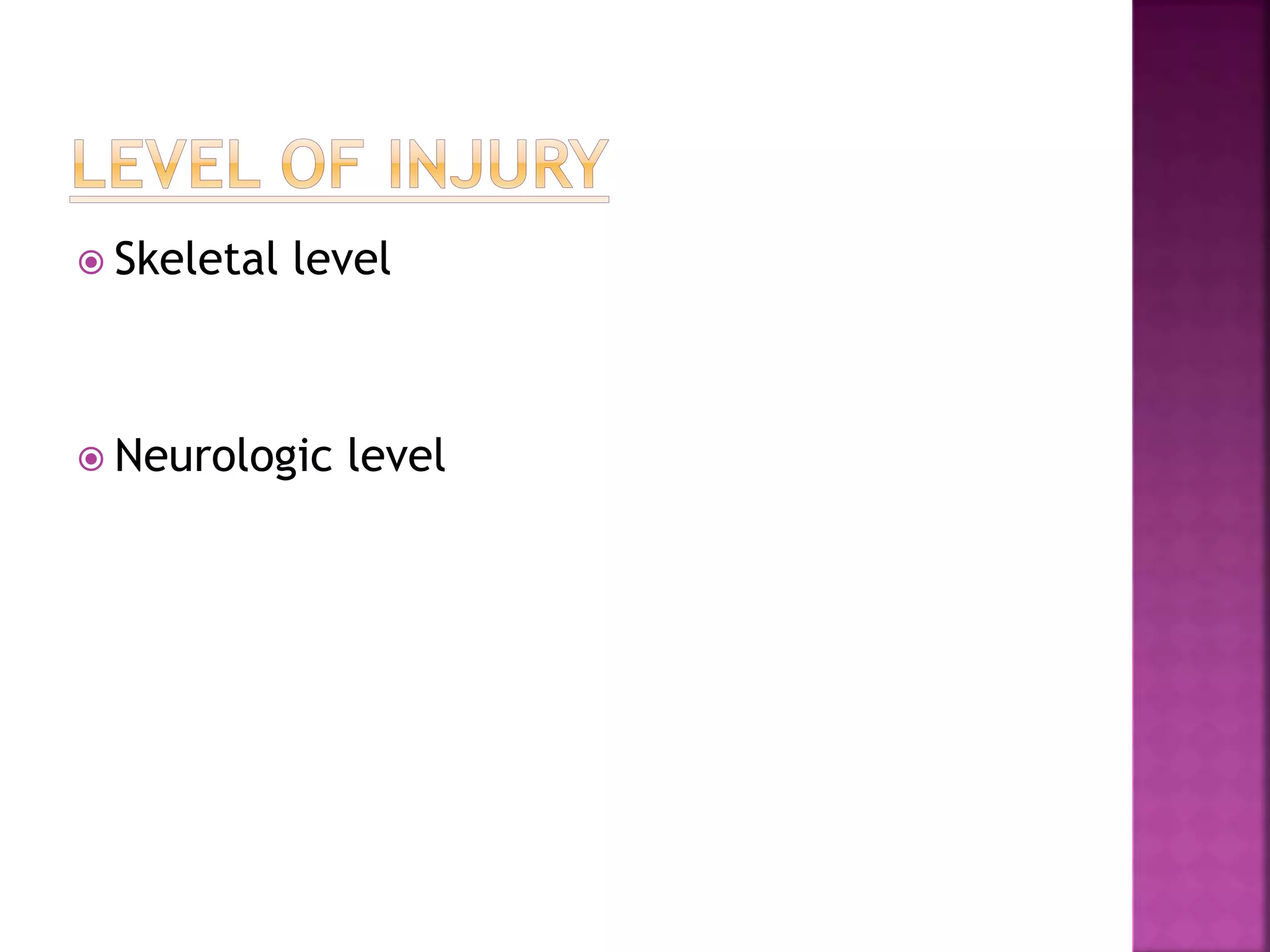 Spinal cord injury | PPTX