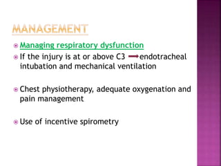 Spinal cord injury | PPTX