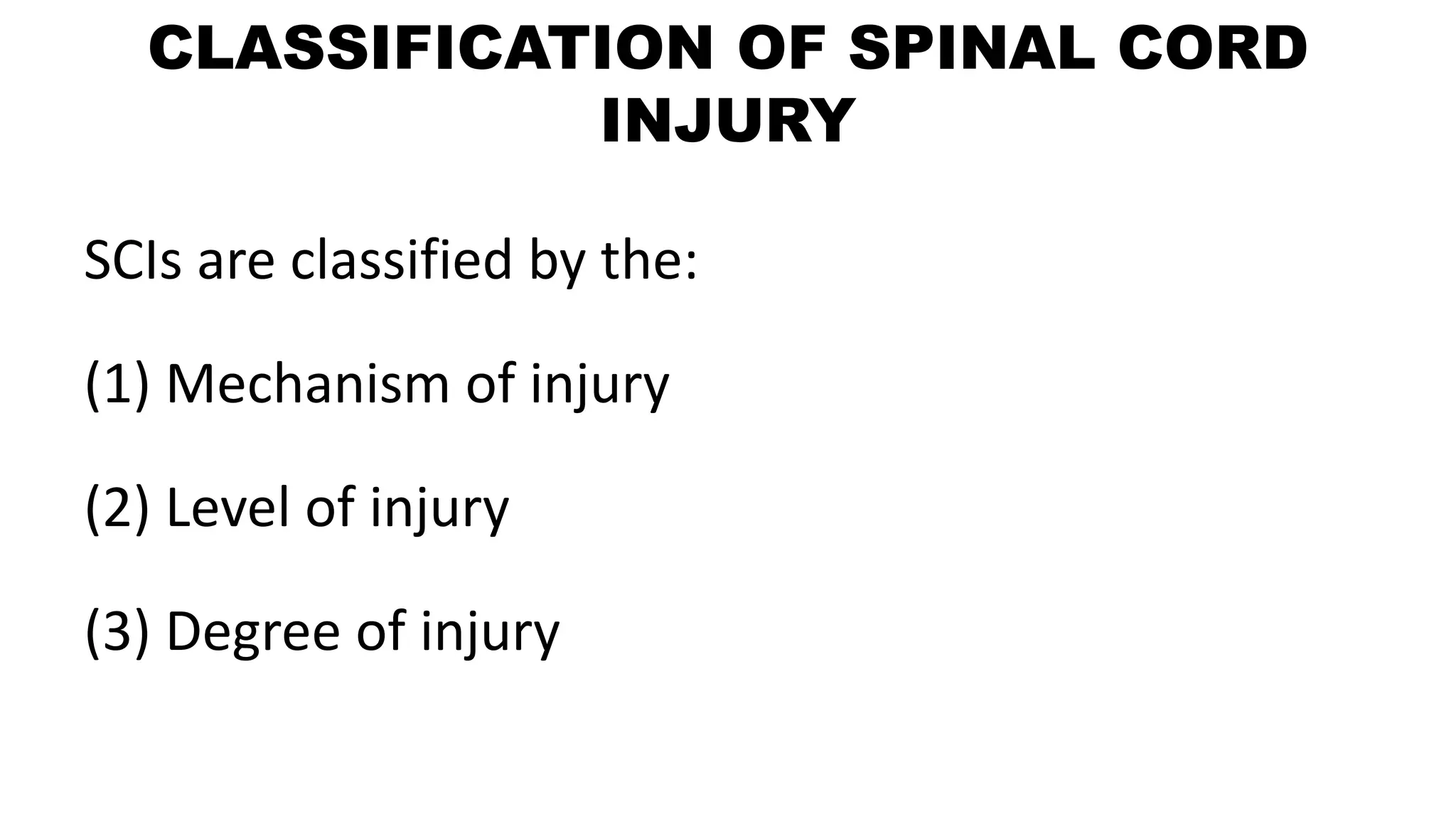 Spinal cord injury | PPTX