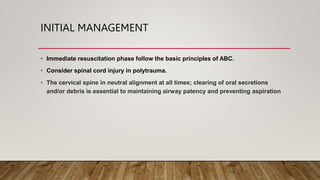 Spinal cord injury in trauma in critical | PPT