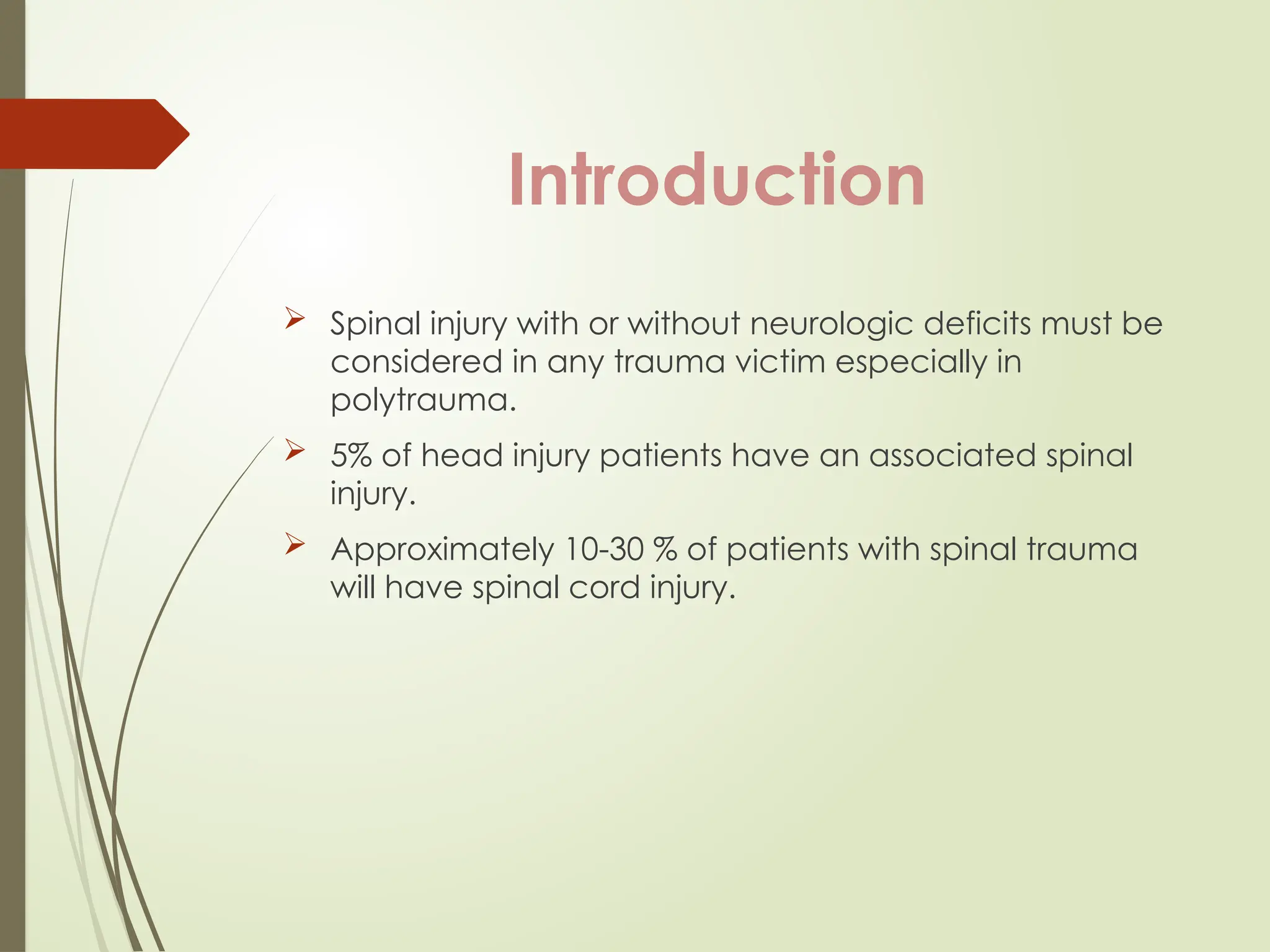 Management of a patient with spine and spinal cord injury | PPTX