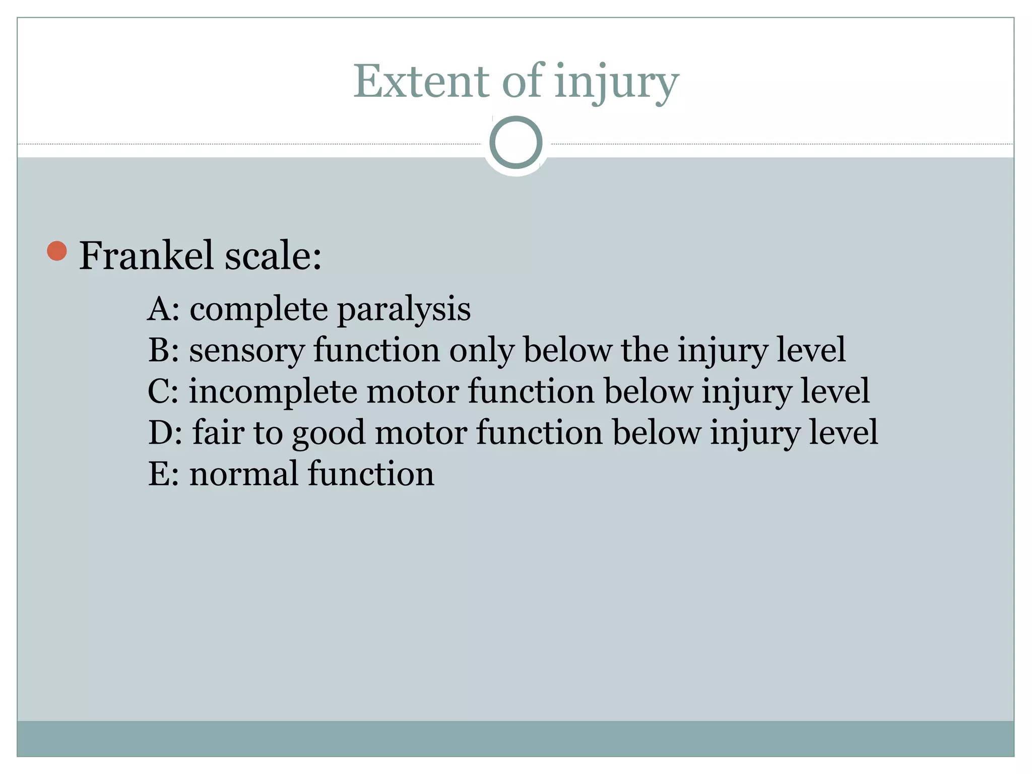 Spinal cord injury | PPT