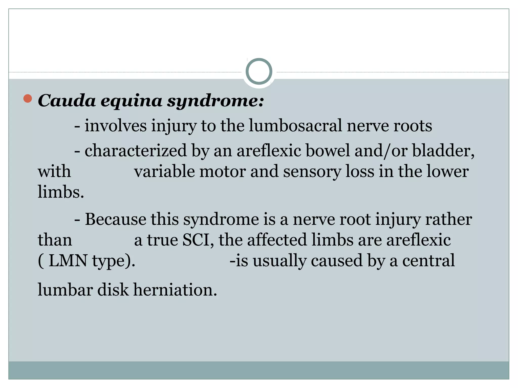 Spinal cord injury | PPT