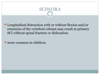 Spinal cord injury | PPT