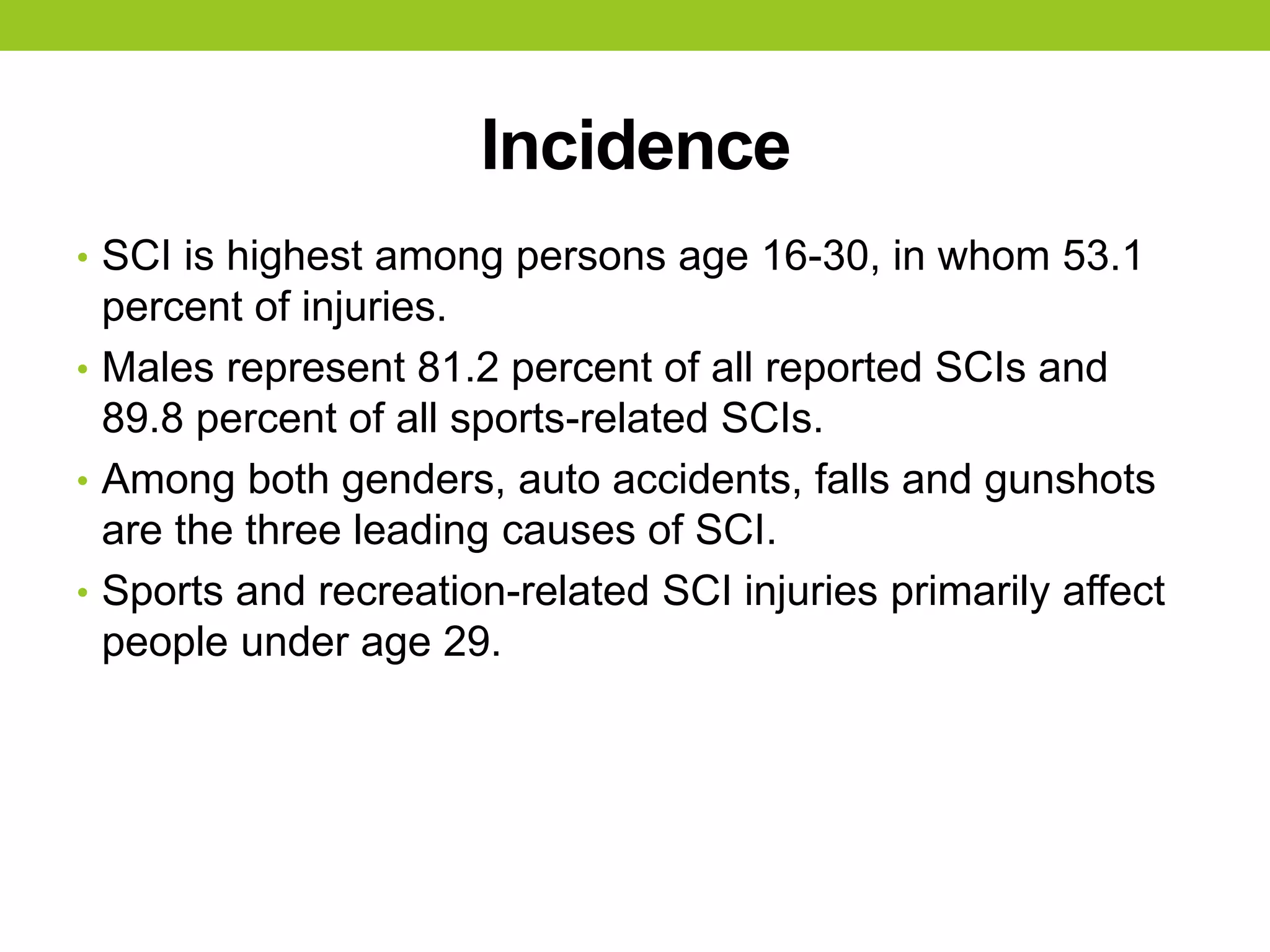Spinal cord injury (SCI) | PPTX