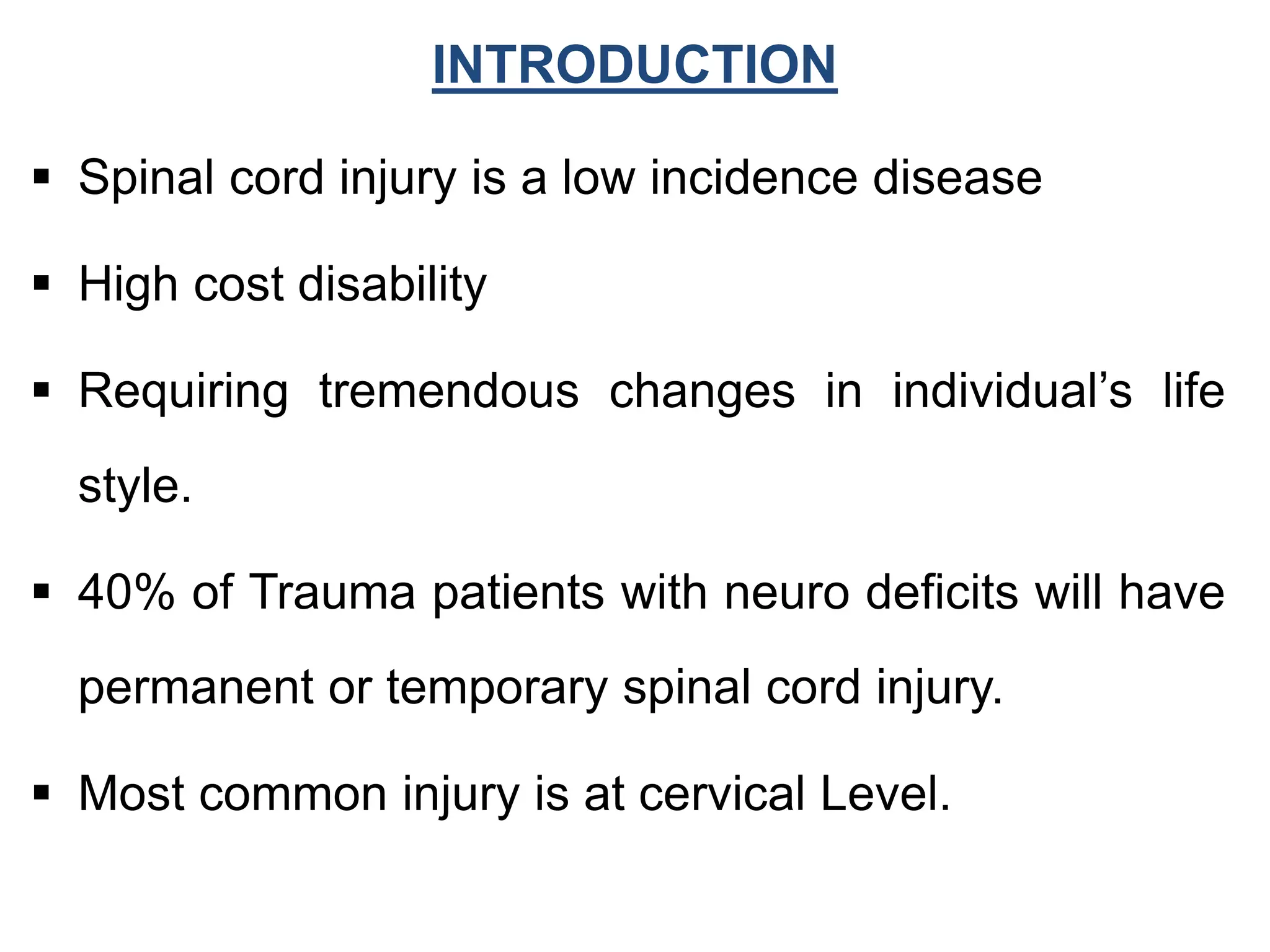Spinal Cord Injuries | PPTX