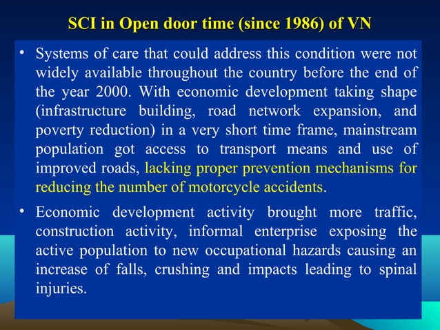 Spinal cord injury rehabilitation in Vietnam | PPT