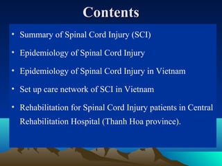 Spinal cord injury rehabilitation | PPT