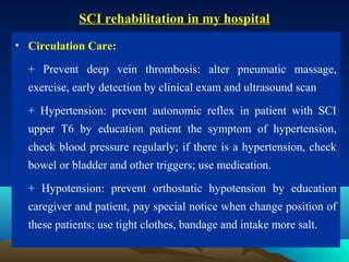 Spinal cord injury rehabilitation | PPT