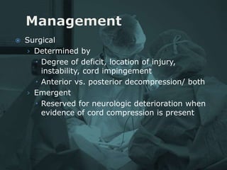 Spinal cord injury rehabilitation | PPTX