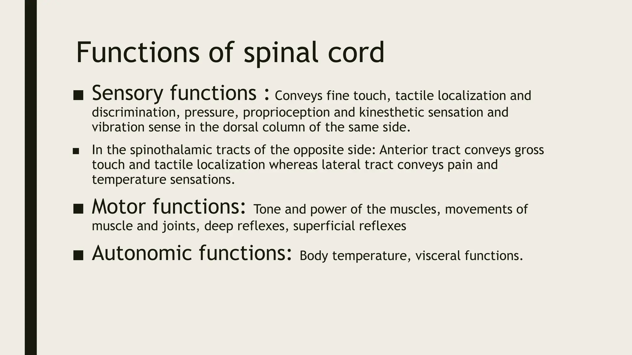 spinal cord and its lesion. Central nervous system | PPTX