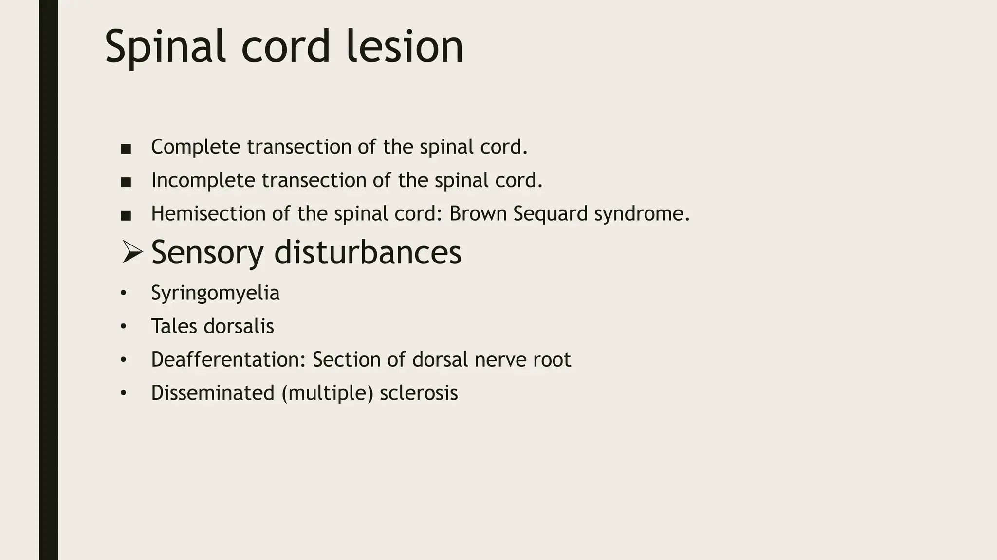 spinal cord and its lesion. Central nervous system | PPTX
