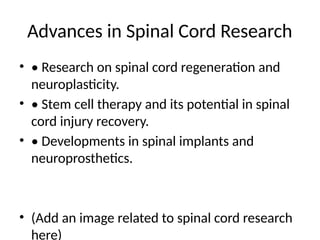 Spinal code presentation based on easy content | PPTX