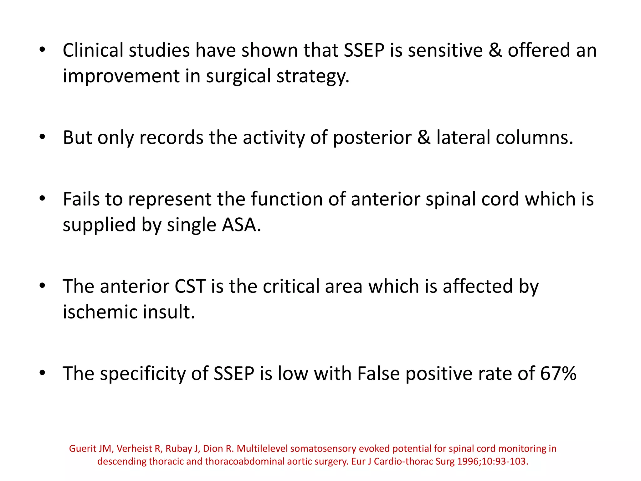 Spinal cord protection in aortic surgeries | PPTX