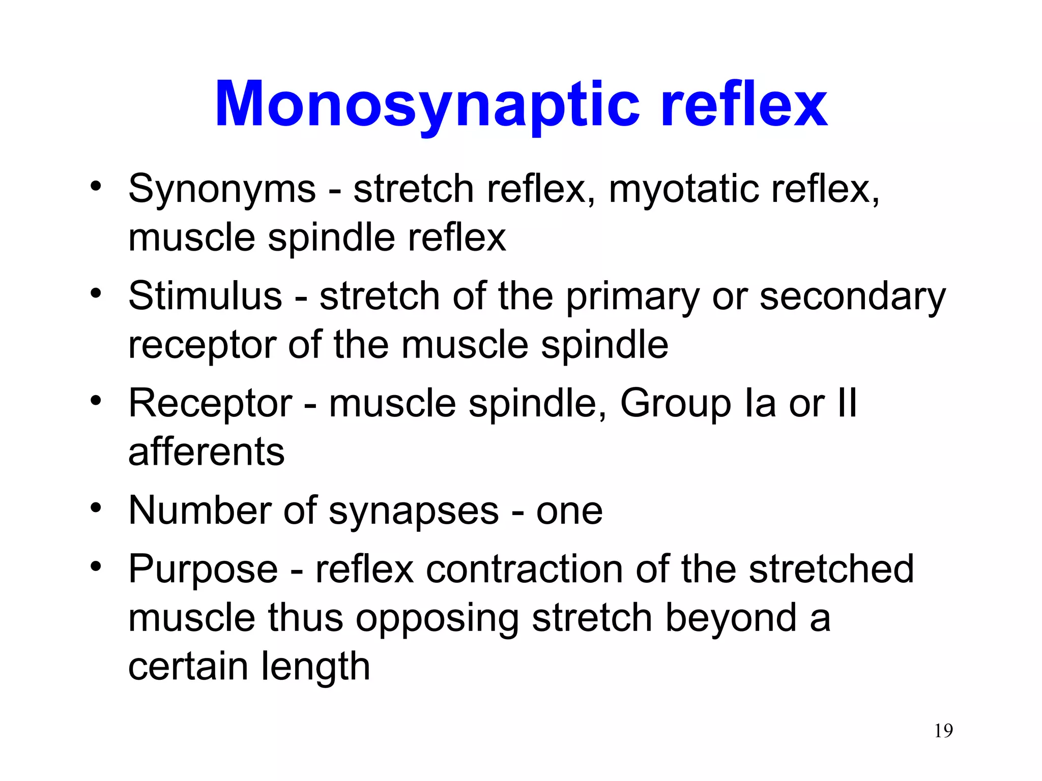 Spinal cord reflexes | PPT