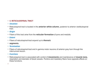 Spinal cord_tracts_structure_functions_importance | PPTX