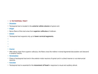 Spinal cord_tracts_structure_functions_importance | PPTX