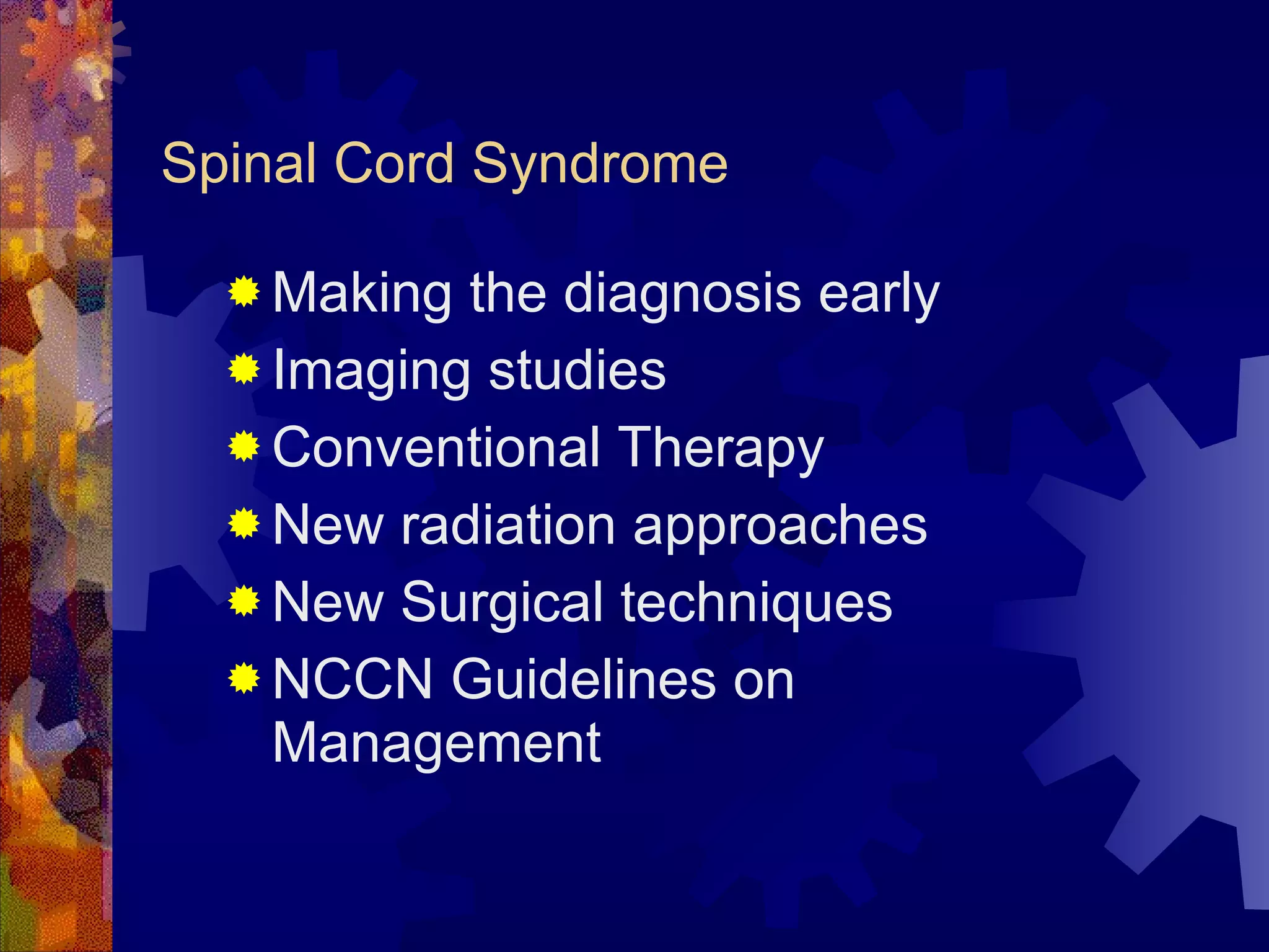 Spinal Cord Syndrome | PPT