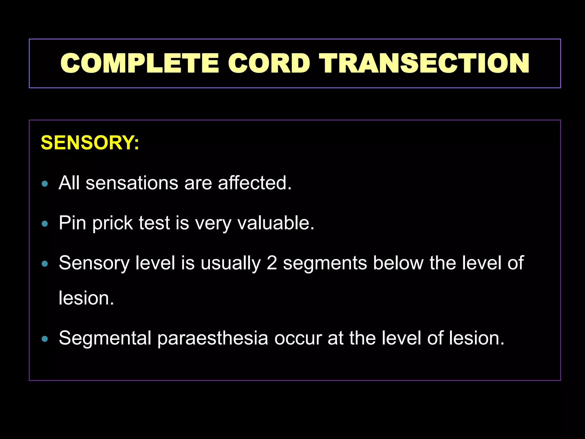 Spinal cord syndromes | PPSX