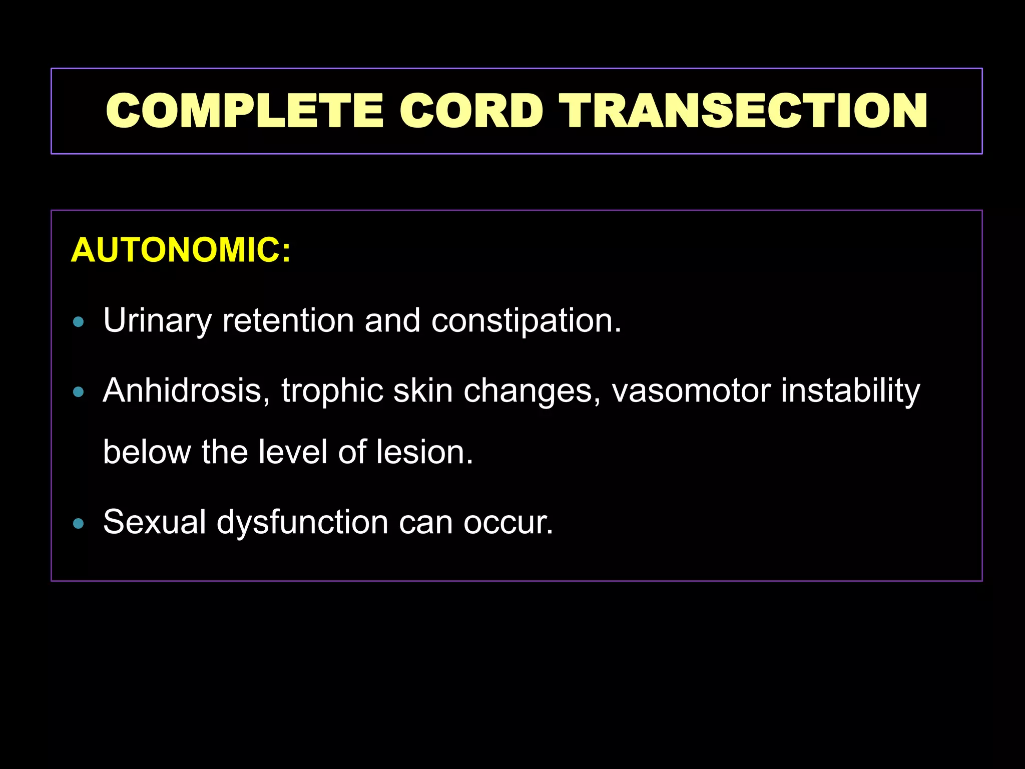 Spinal cord syndromes | PPSX