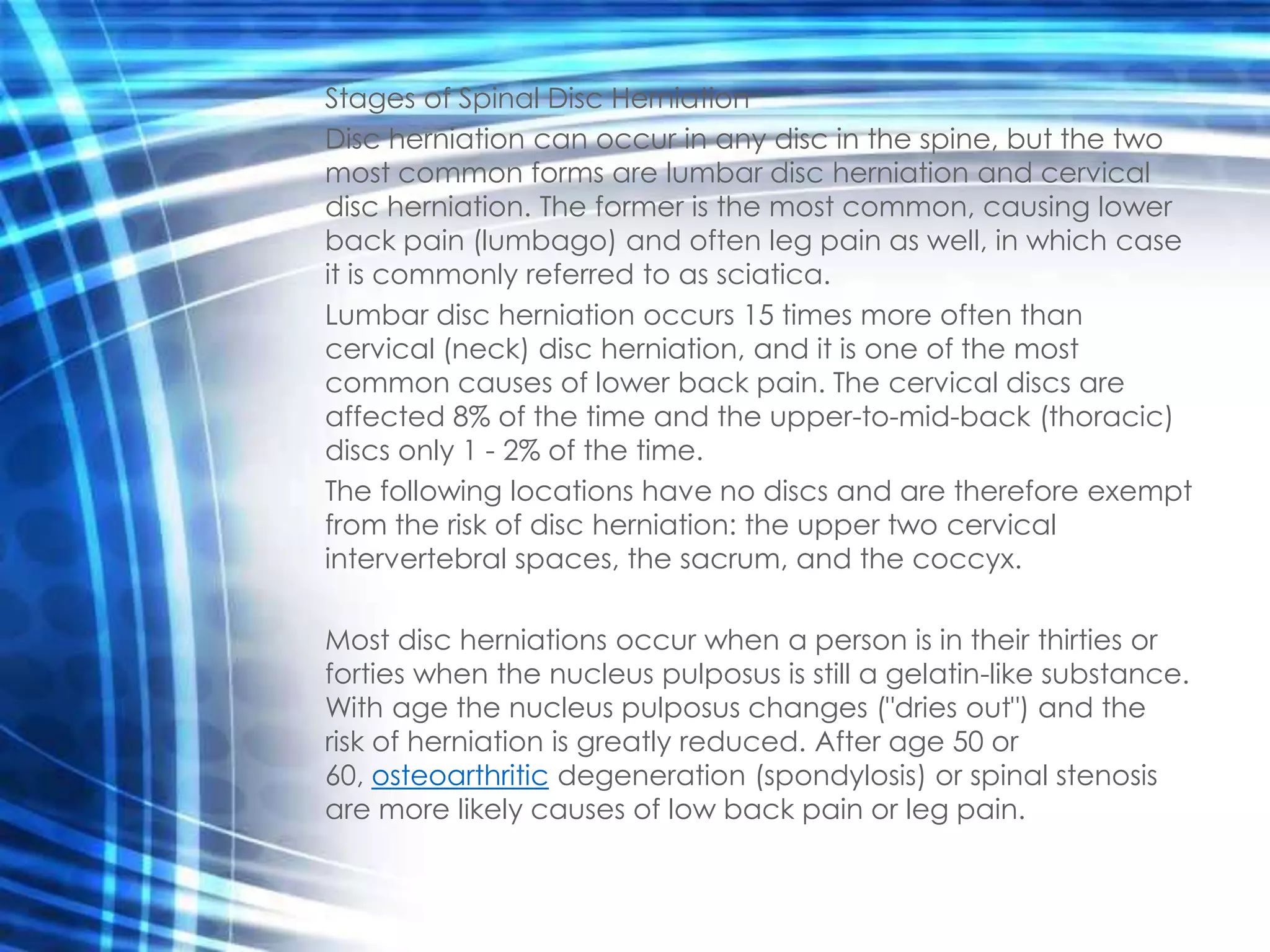 Spinal disc herniation | PPTX