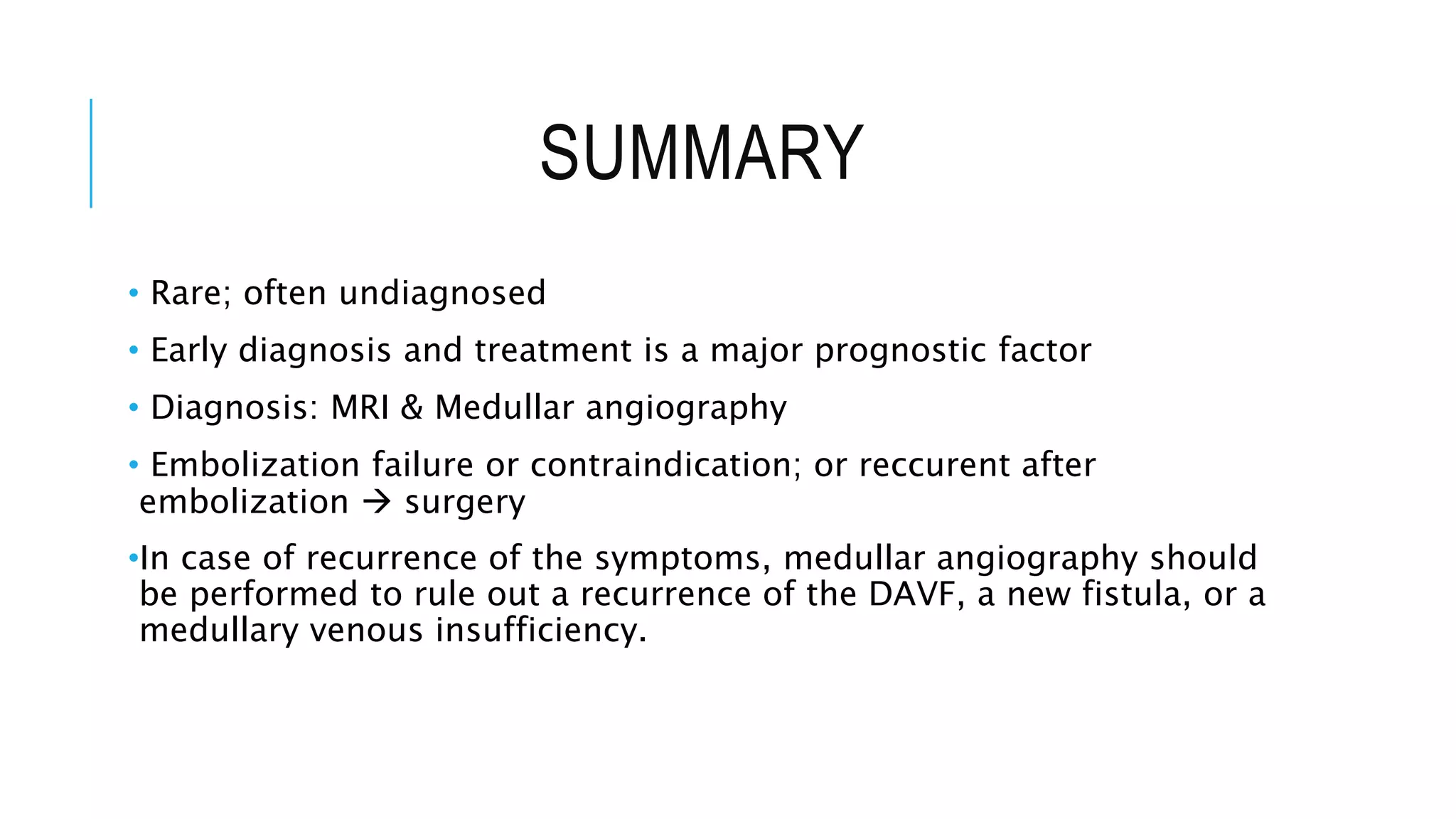 Spinal Dural Arteriovenous Fistula | PPTX