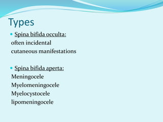 Spinal dysraphism | PPTX