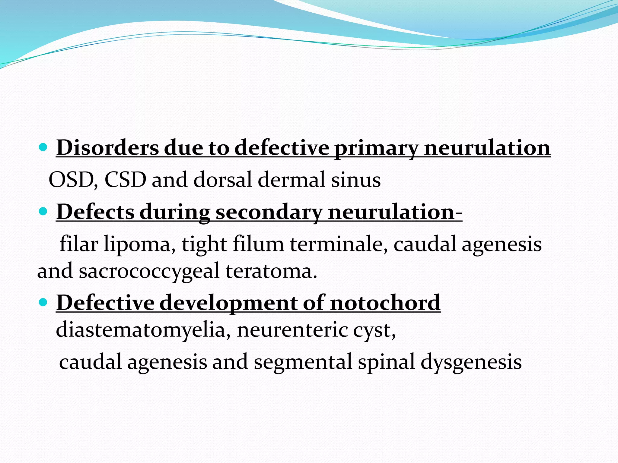 Spinal dysraphism | PPTX