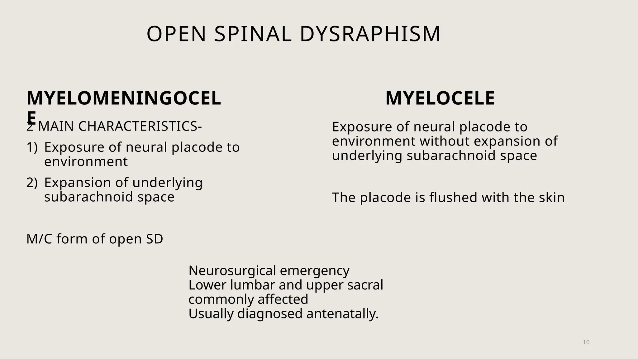 RADIOLOGICAL IMAGING IN CASES OF SPINAL DYSRAPHISM | PPTX