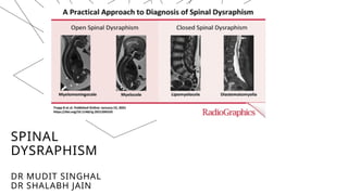 RADIOLOGICAL IMAGING IN CASES OF SPINAL DYSRAPHISM | PPTX