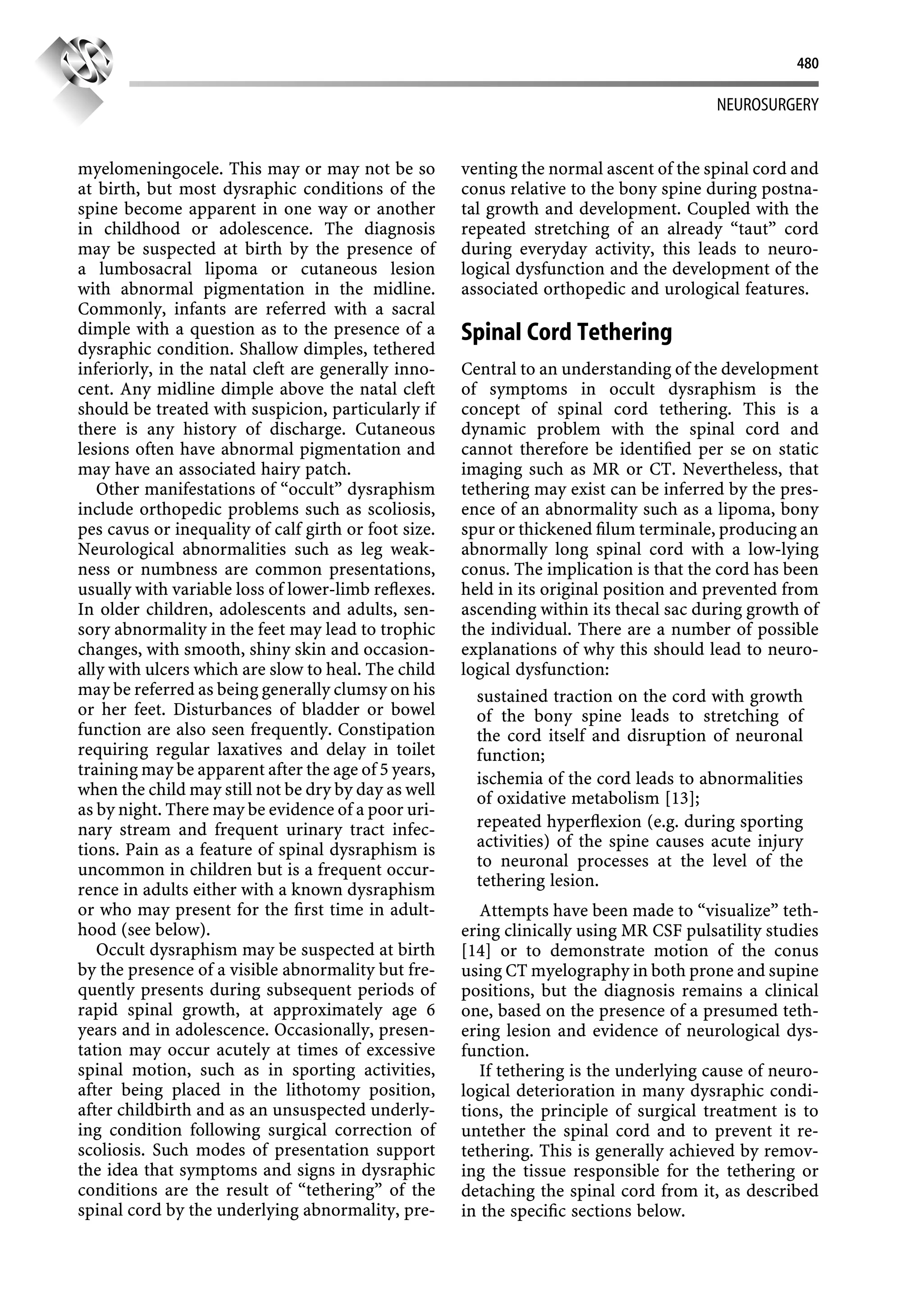 Spinal Dysraphism[1] | PDF