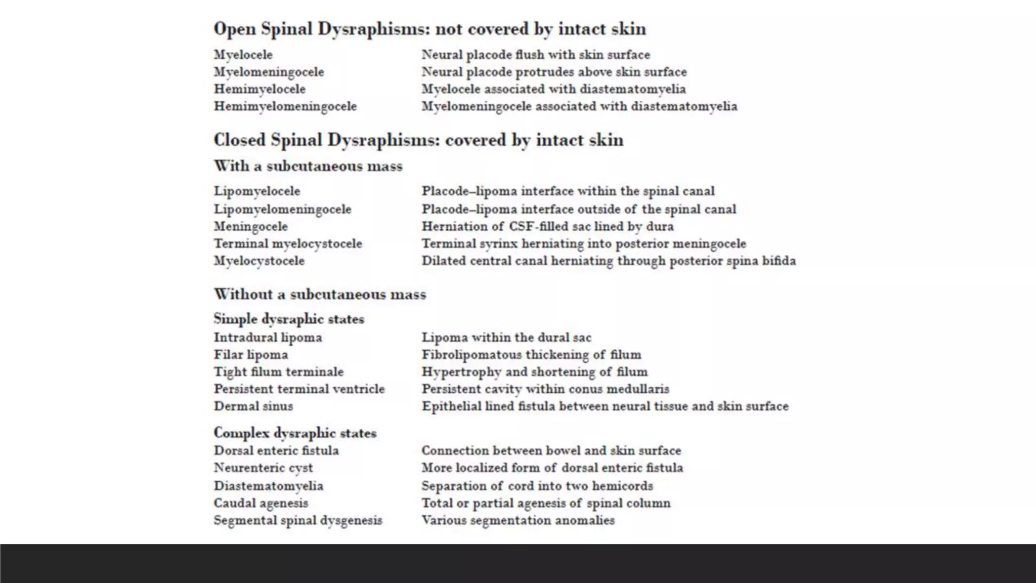 SPINAL dysraphism VP,,.pptx