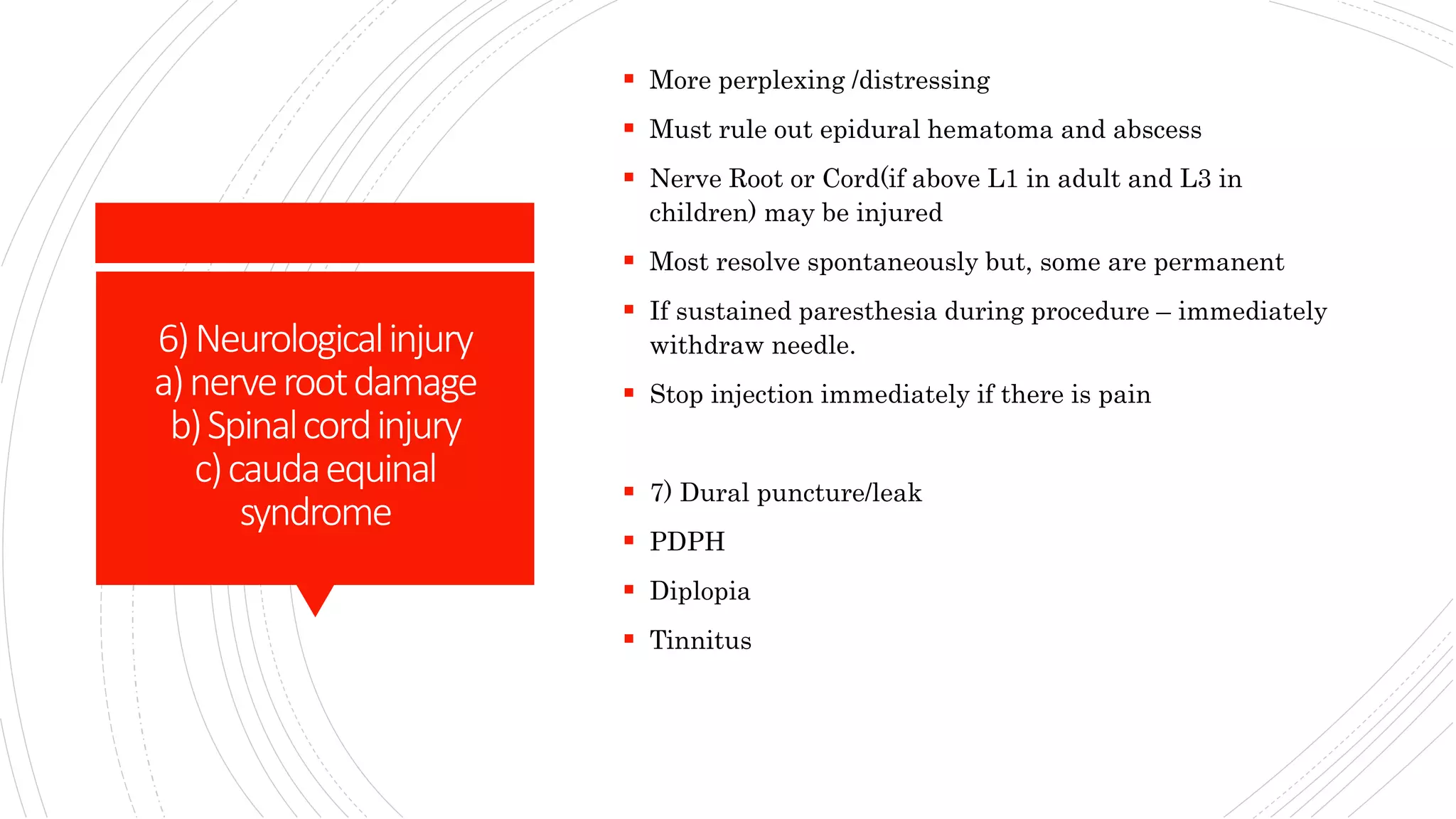 Neuraxial anaesthesia (Spinal, epdiural and caudal anesthesia) | PPTX