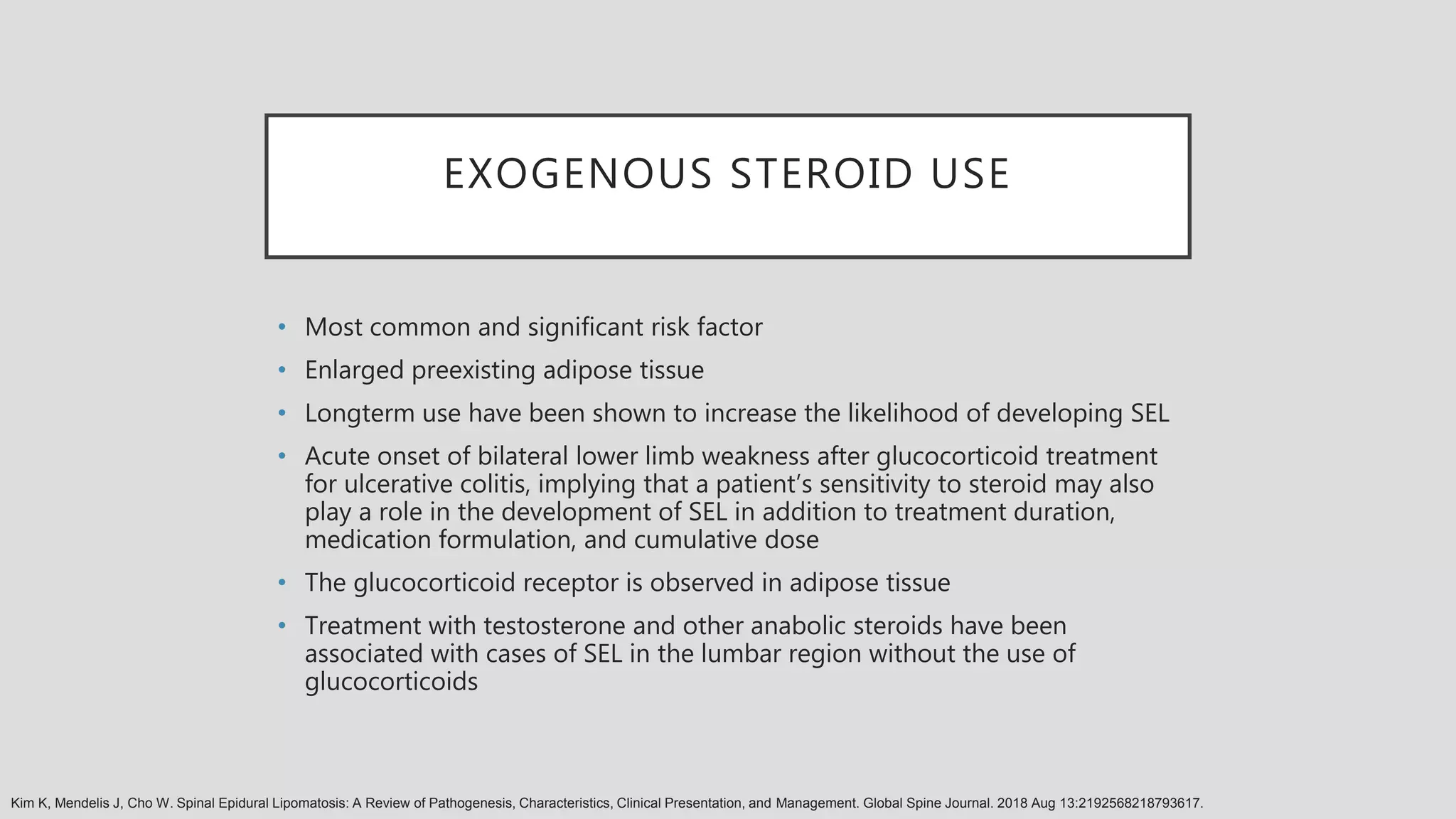 Spinal Epidural Lipomatosis | PPTX