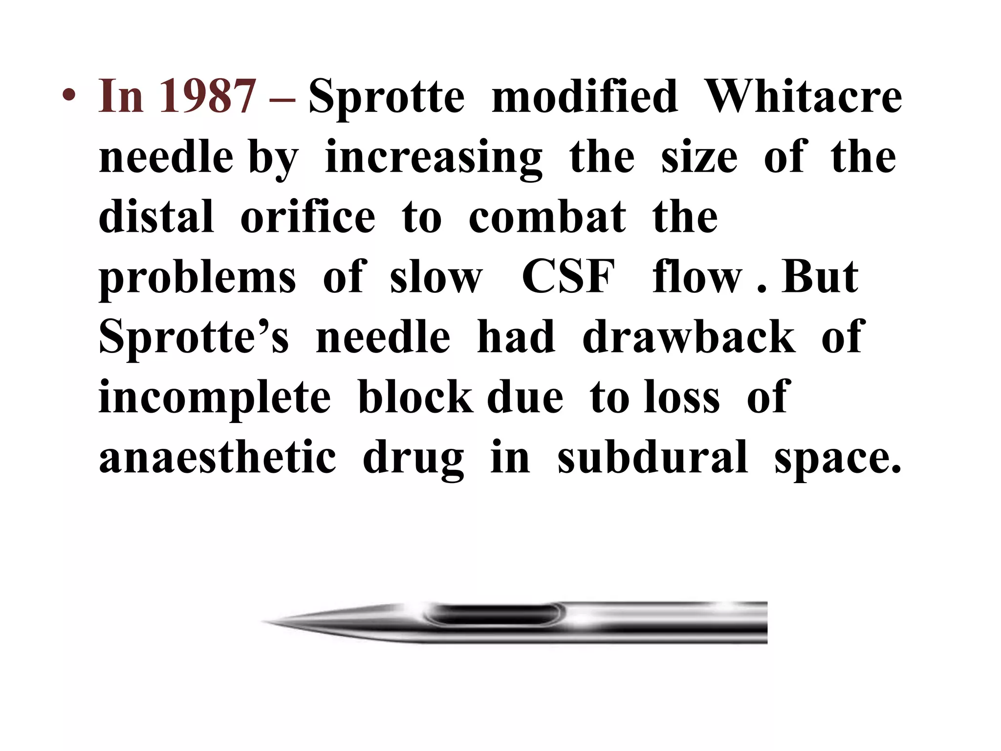 Spinal & epidural needle | PPTX