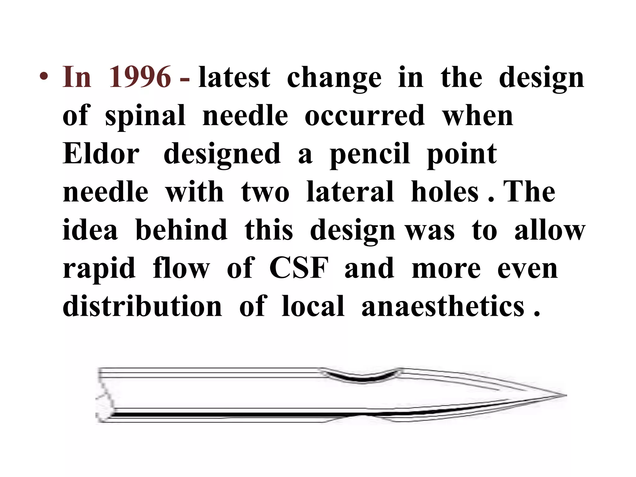 Spinal & epidural needle | PPTX