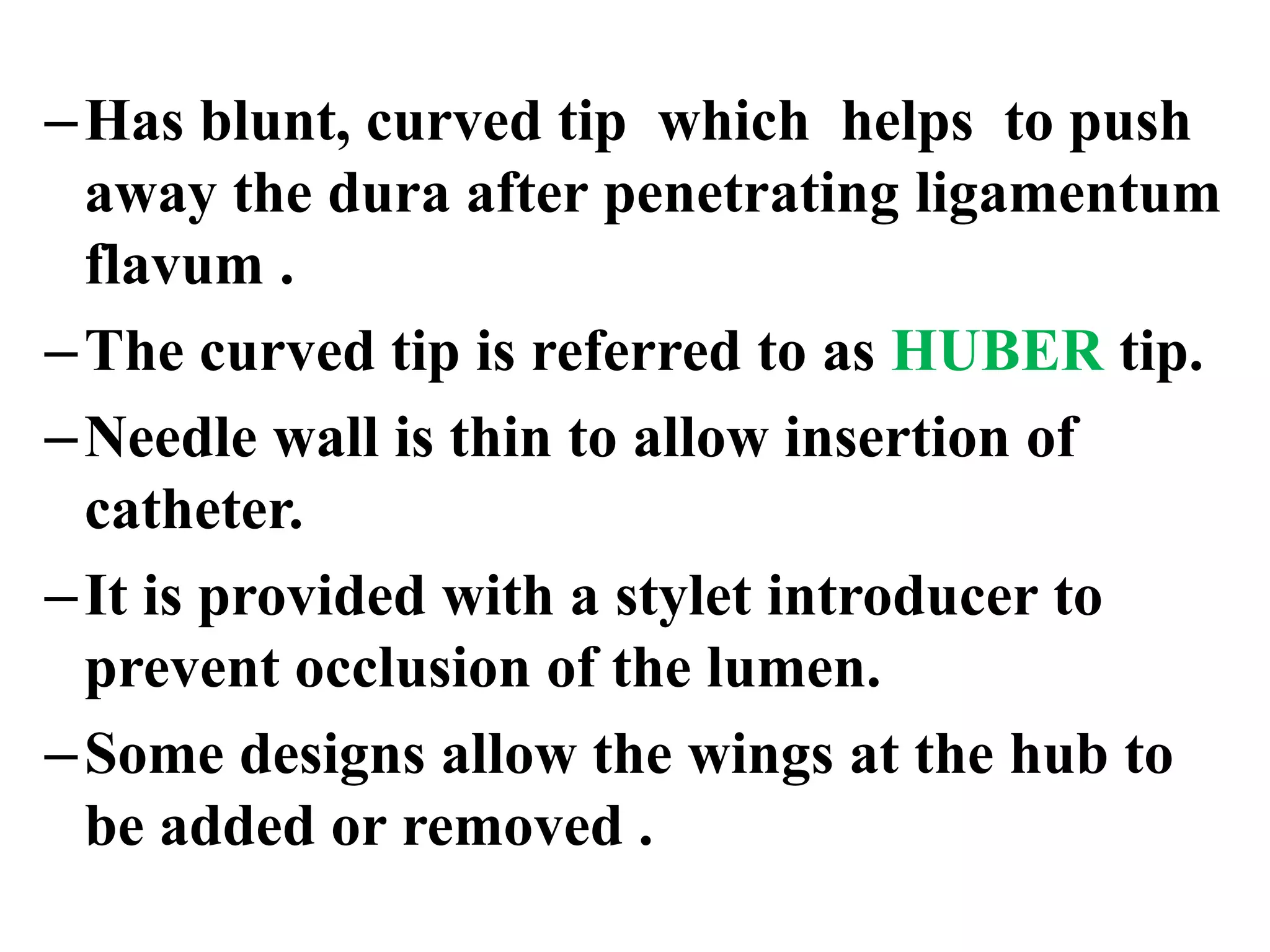Spinal & epidural needle | PPTX