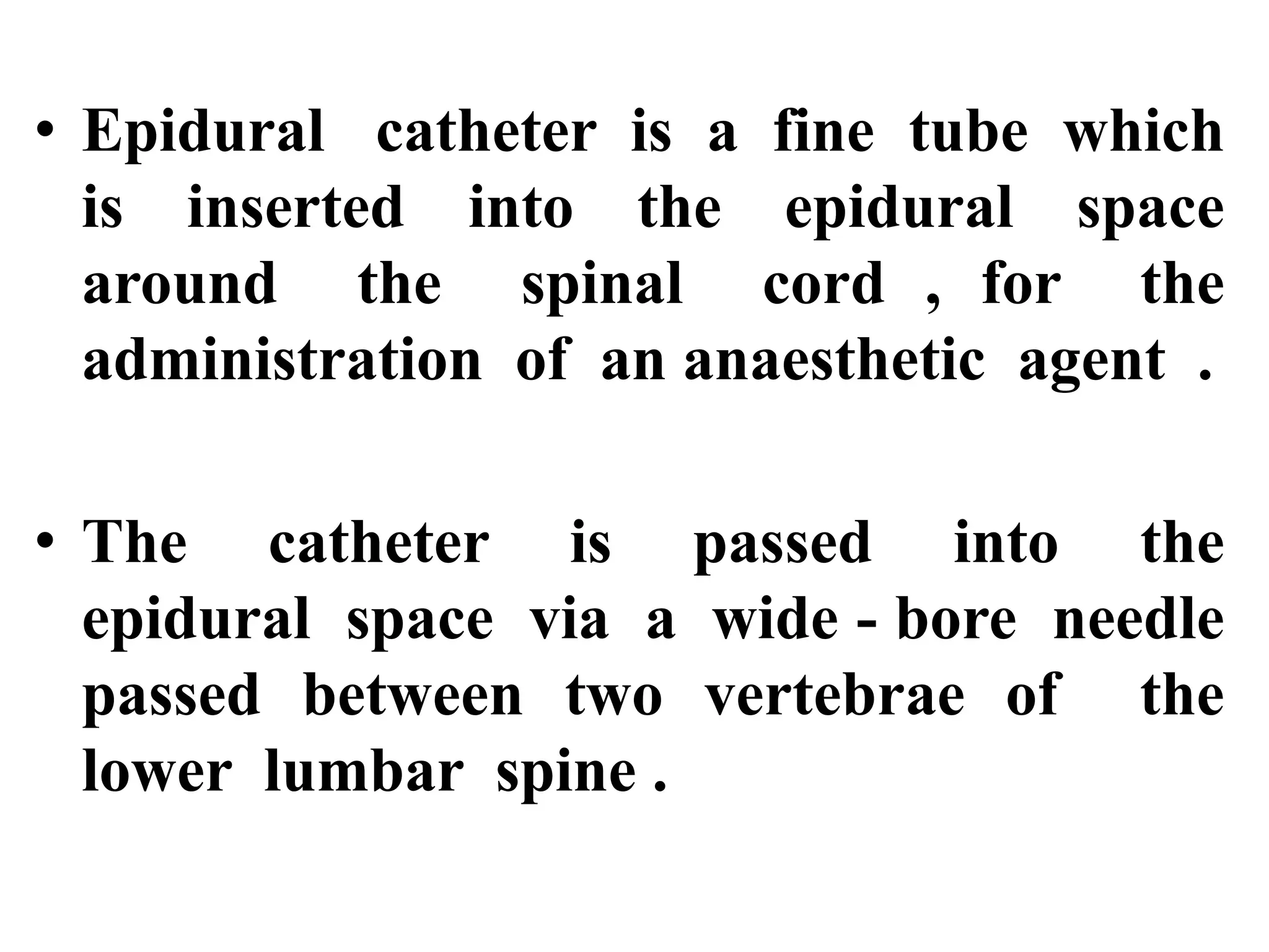 Spinal & epidural needle | PPTX