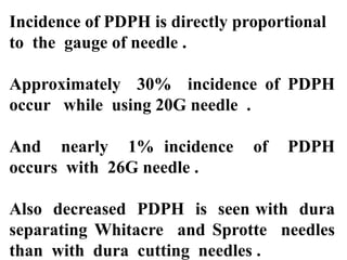 Spinal & epidural needle | PPTX