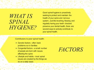 Spinal Health: A Presentation About Spinal Hygiene and How to Take Care ...