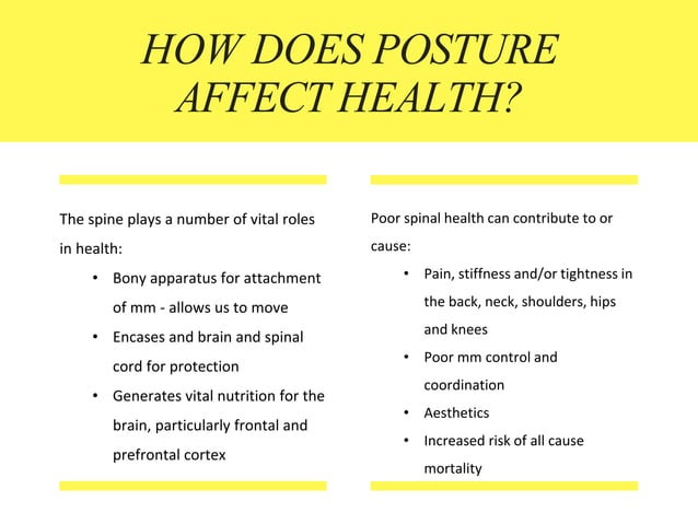 Spinal Health: A Presentation About Spinal Hygiene and How to Take Care ...
