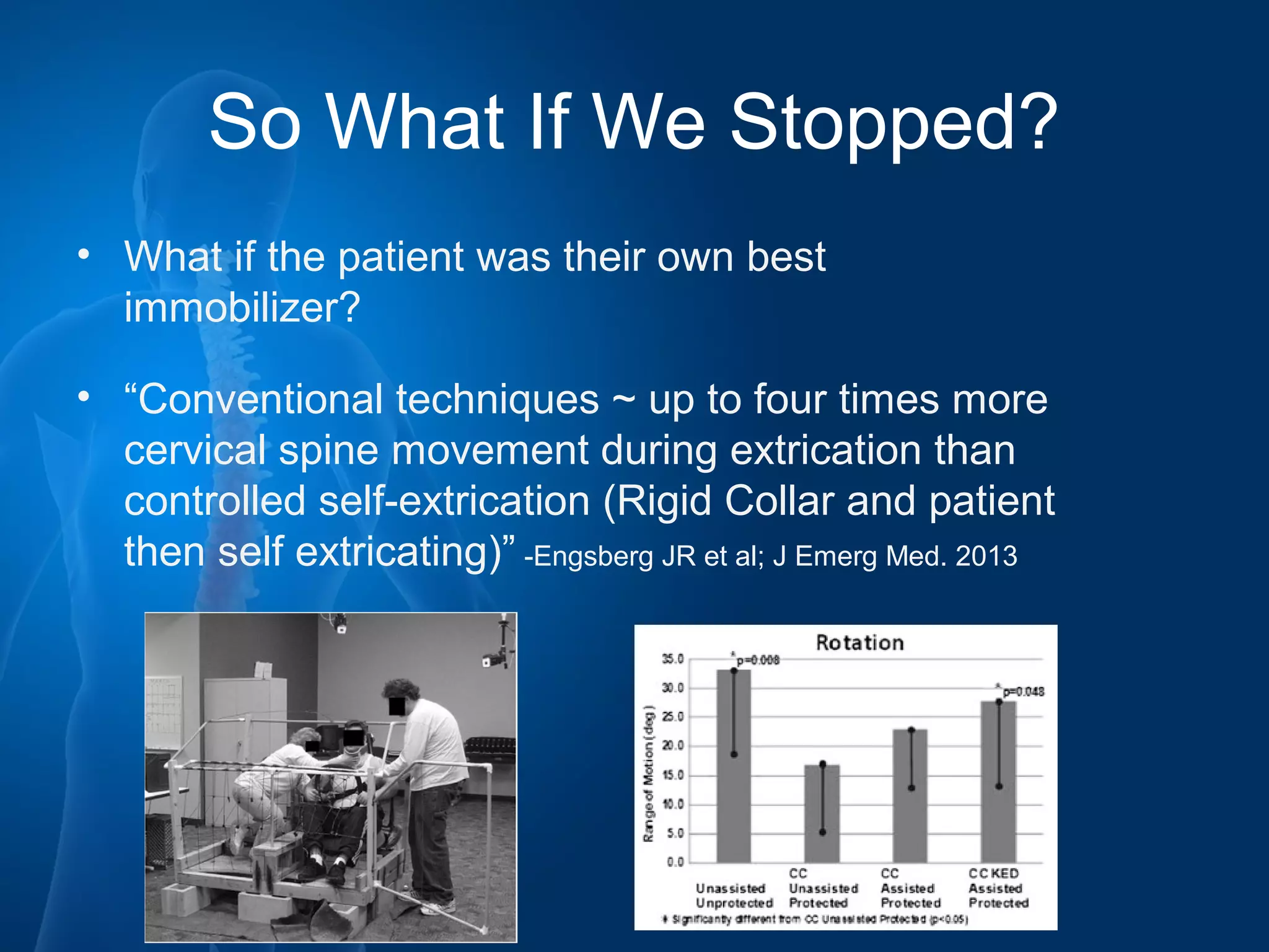 Spinal immobilization, Treatment or Torture? | PPT