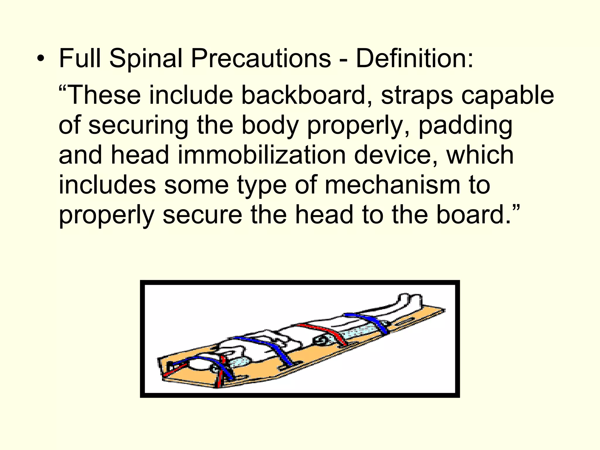 Spinal immobilization.ppt 2 | PPT