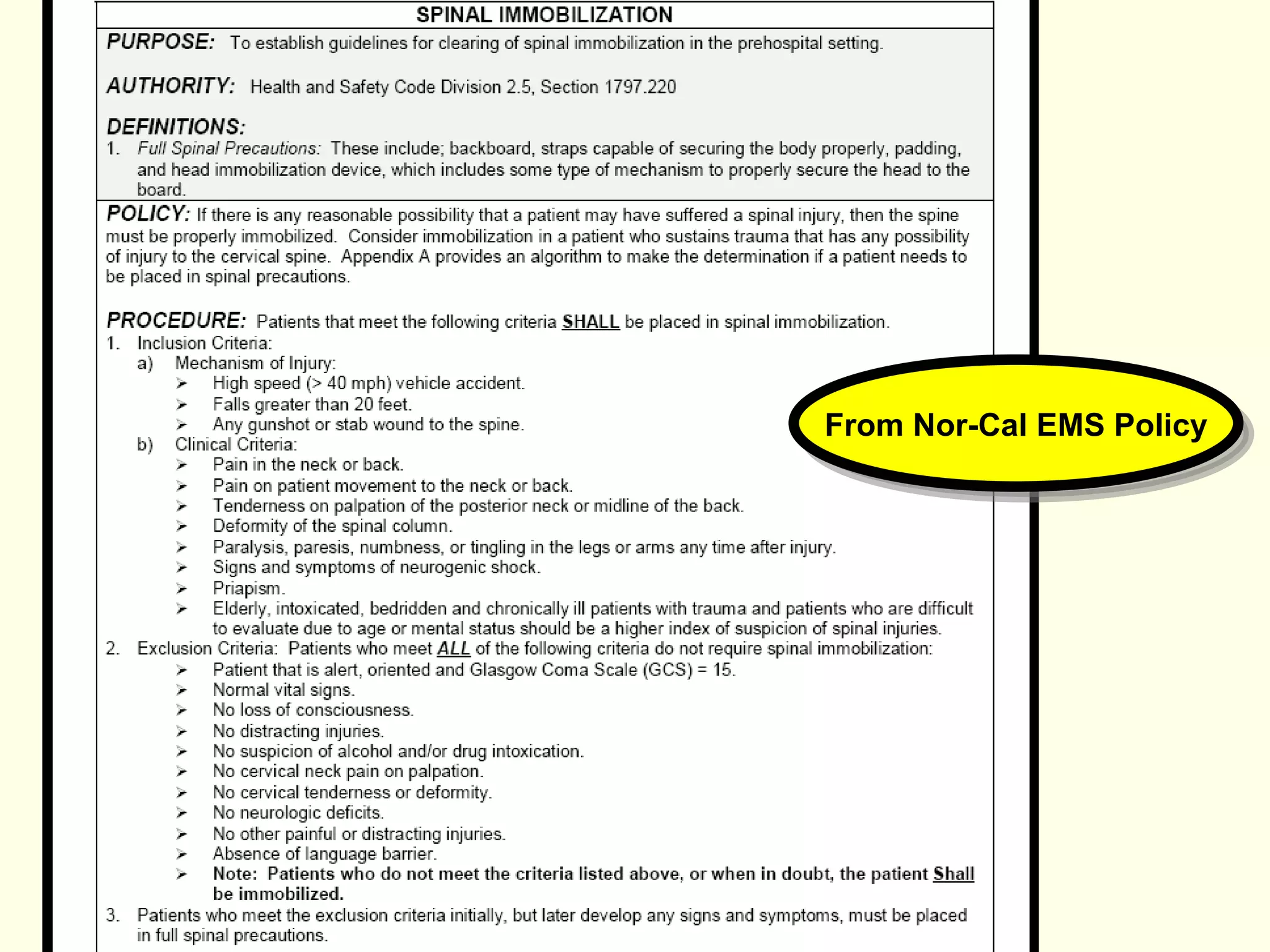 Spinal immobilization.ppt 2 | PPT